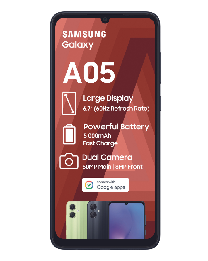 Galaxy A05 64GB Dual Sim Green Cellphone Vodacom – LEGiT