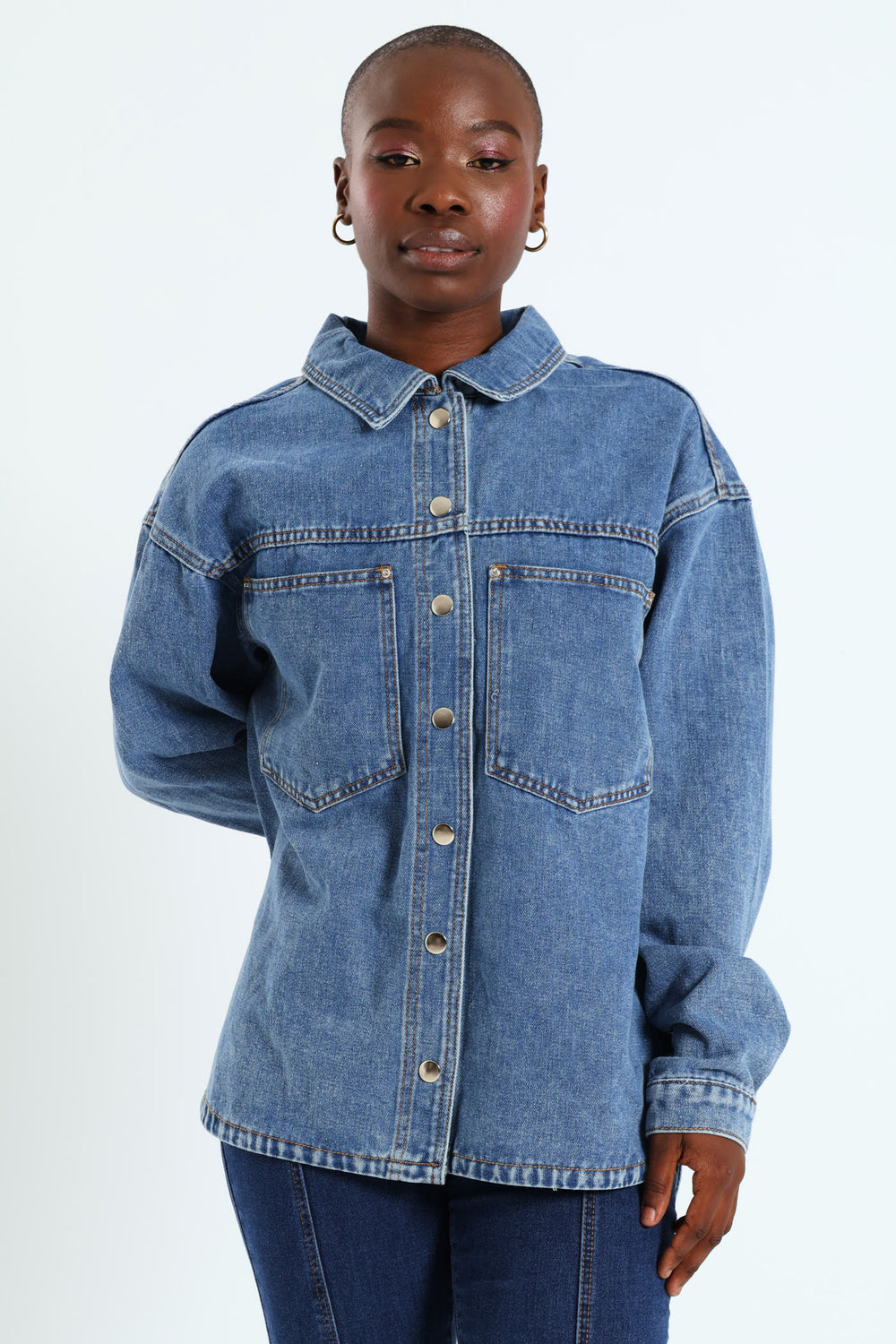 Stonewash Shacket Jacket - Stonewash – LEGiT