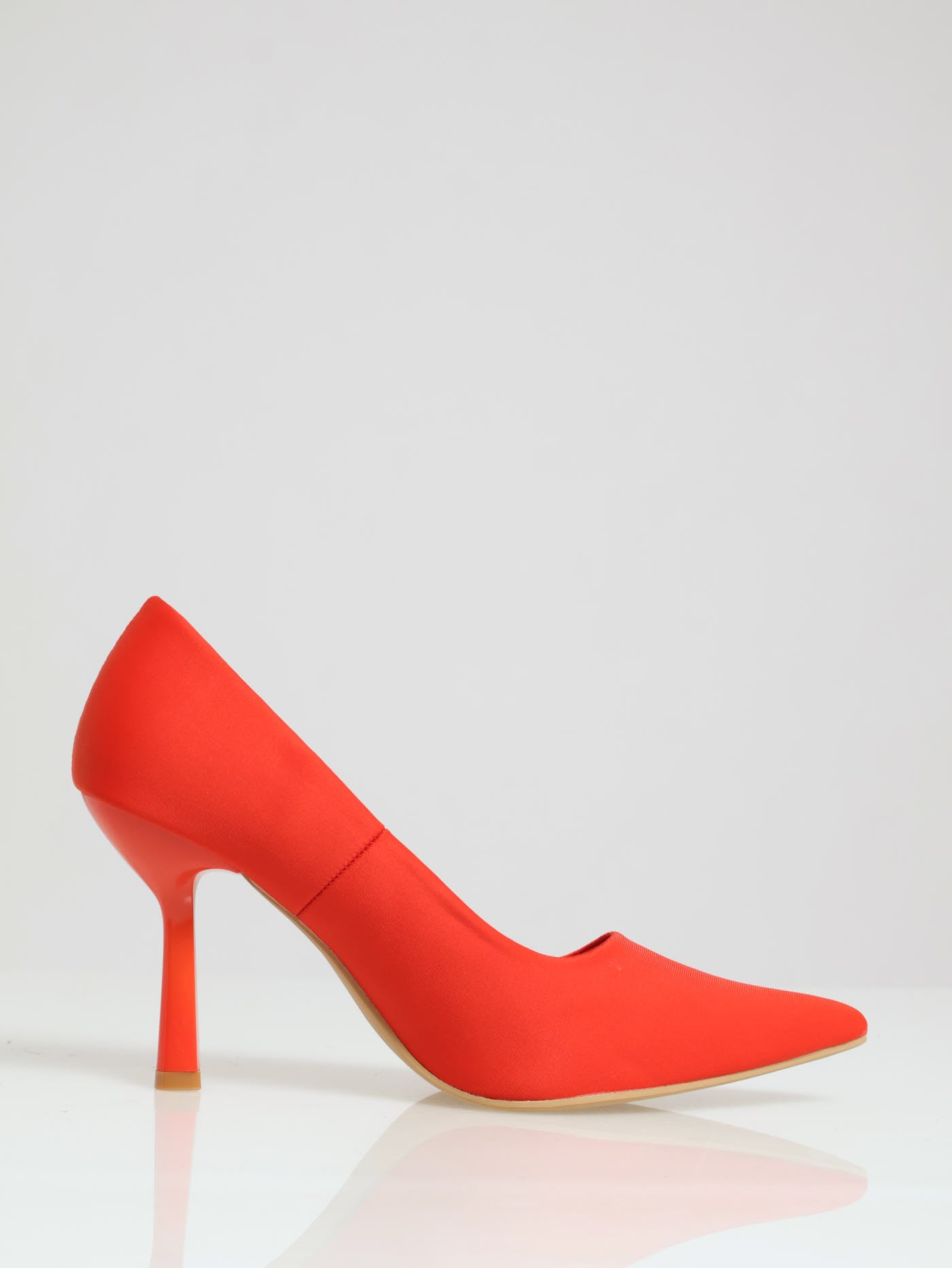 Shaped Bright Pointy Full Court Heel - Red – LEGiT