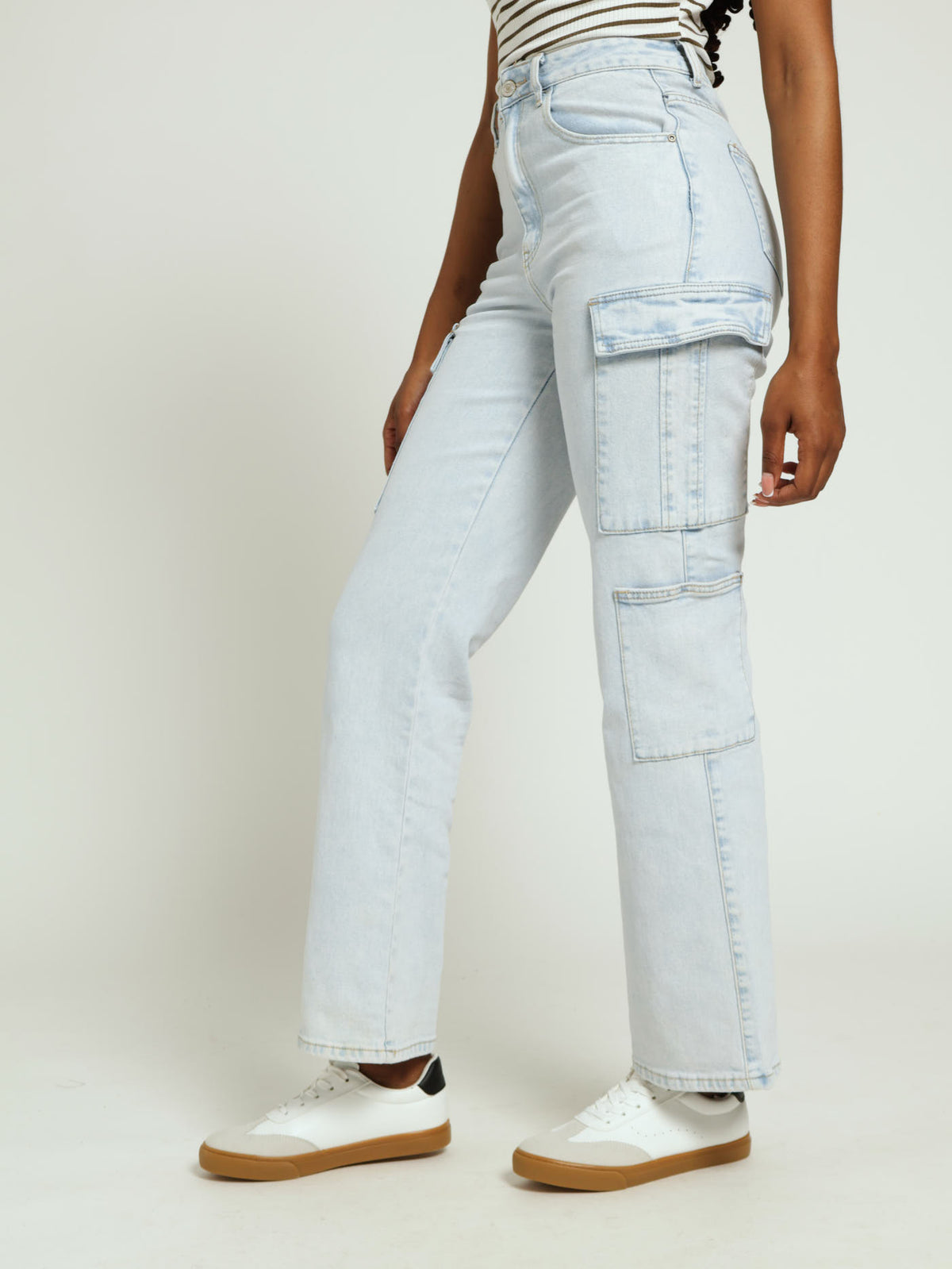 Comfort Stretch 90'S Cargo Jean - Bleach – LEGiT