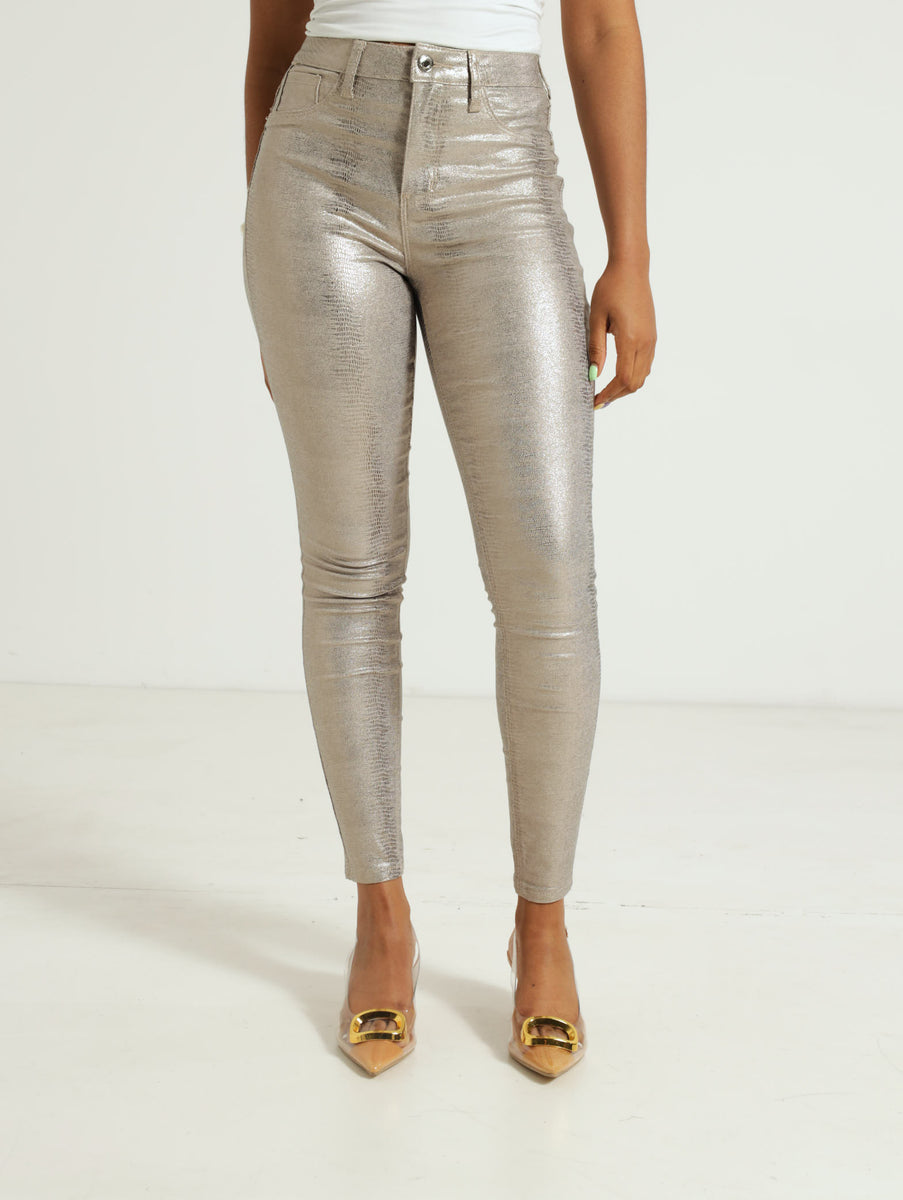 Metallic Skinny Jean – LEGiT