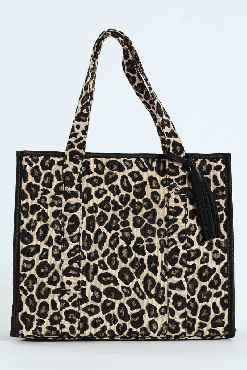 Animal Print Tote Bag - Multi – LEGiT