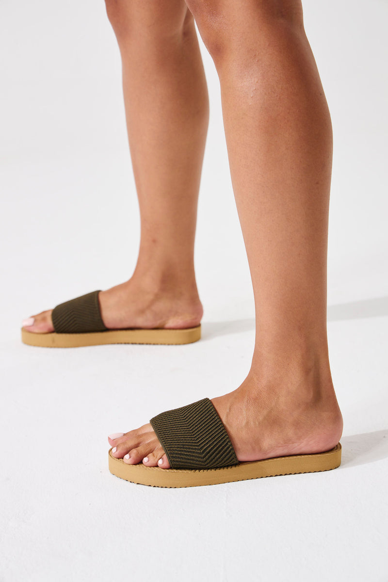 Rope Look One Strap Sandal - Fatigue – LEGiT
