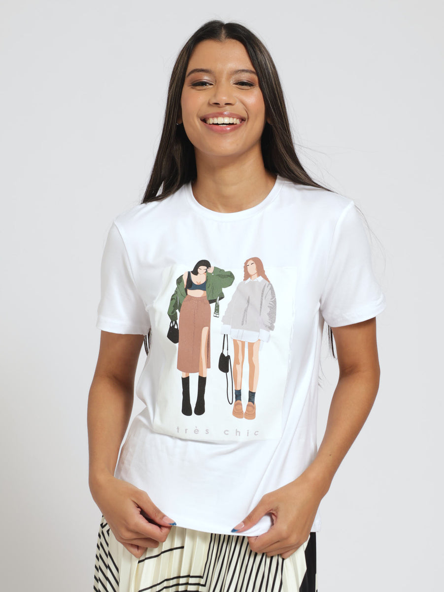 Tres Chic Icon Tee - White – LEGiT
