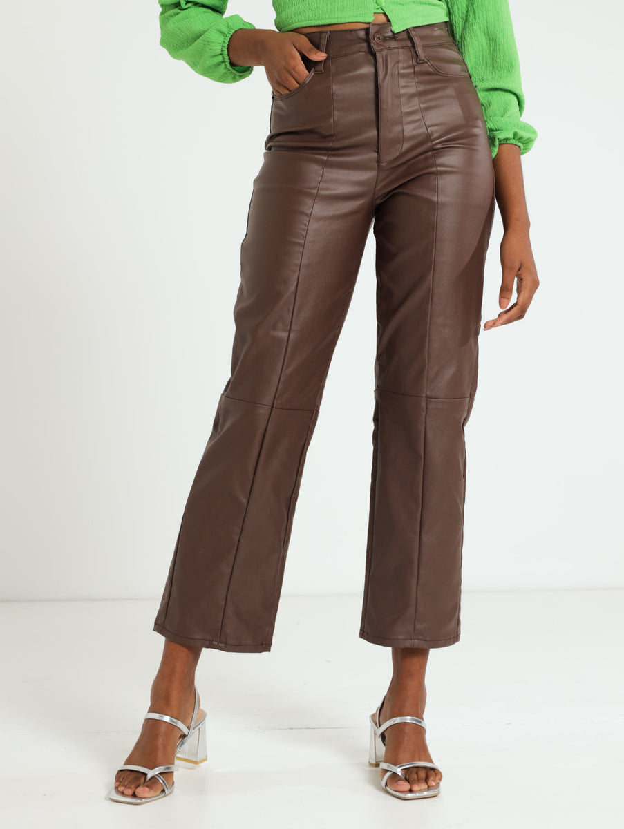 Seamed Ankle Coated Straight Leg Jean – LEGiT