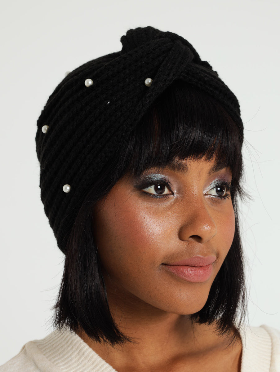 Cable Knit Pearl Turban – LEGiT