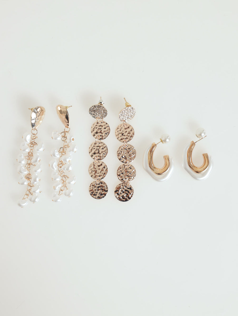 3 Pack Drop Earrings – LEGiT
