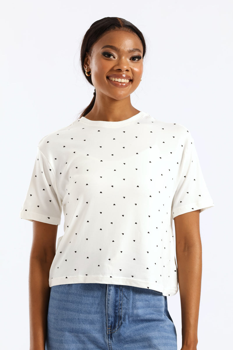 Heart Tee - White/Black – LEGiT