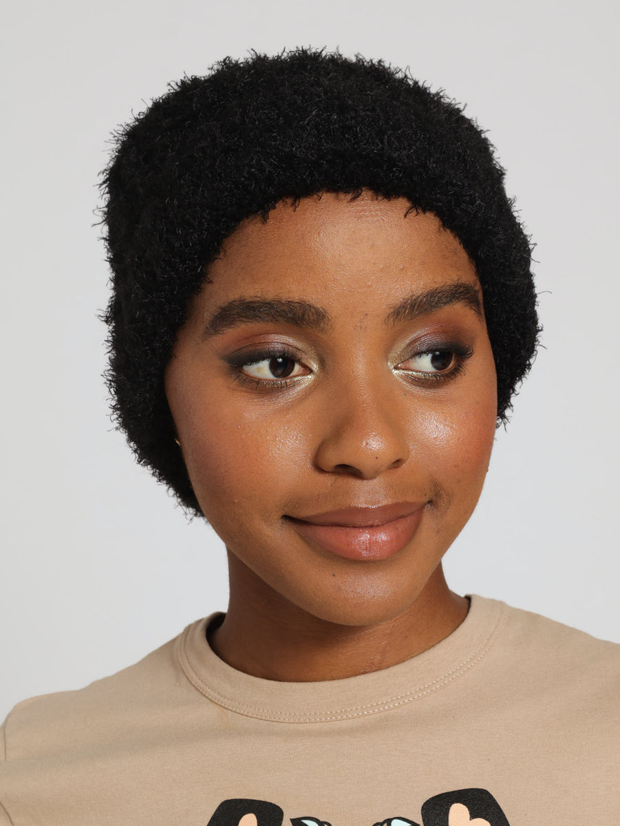 Turn Up Detailed Beanie - Black – LEGiT