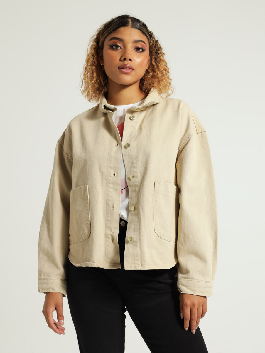 Oversized Twill Shacket – LEGiT