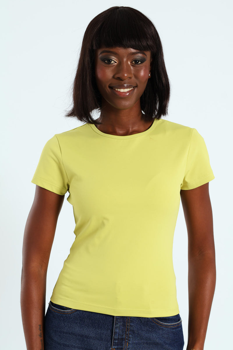 Short Sleeve Polyamide Tee - Lime – LEGiT