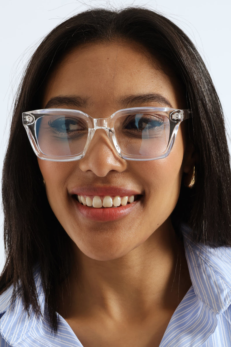 Trending Blue Block Lens Sunglasses - Clear – LEGiT