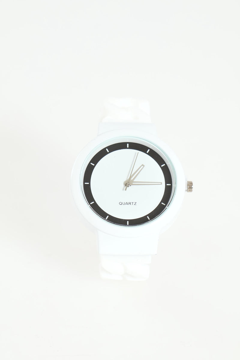 Silicone Chain Strap Watch - White – LEGiT