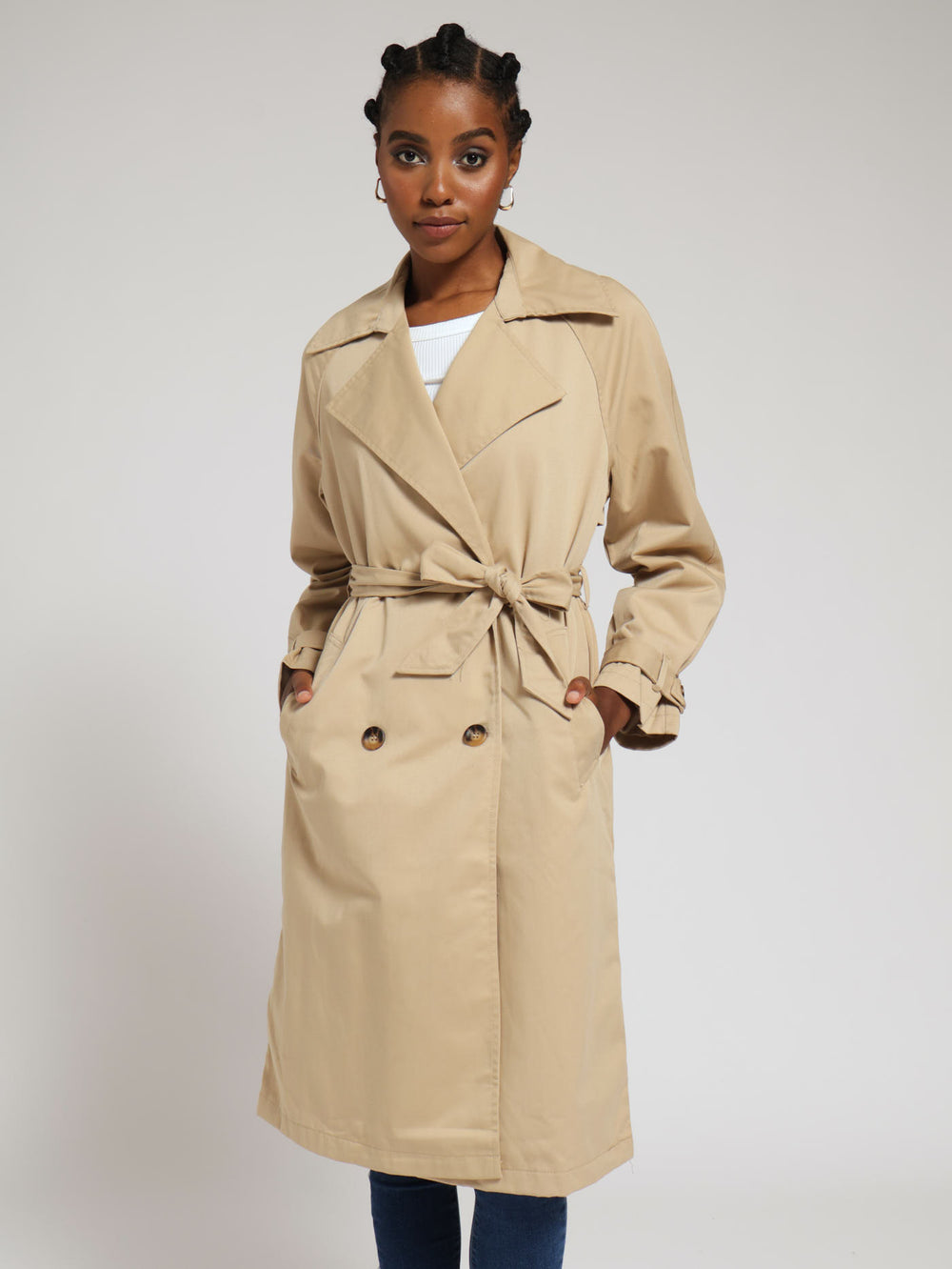 Longer Length Trench Coat - Stone – LEGiT