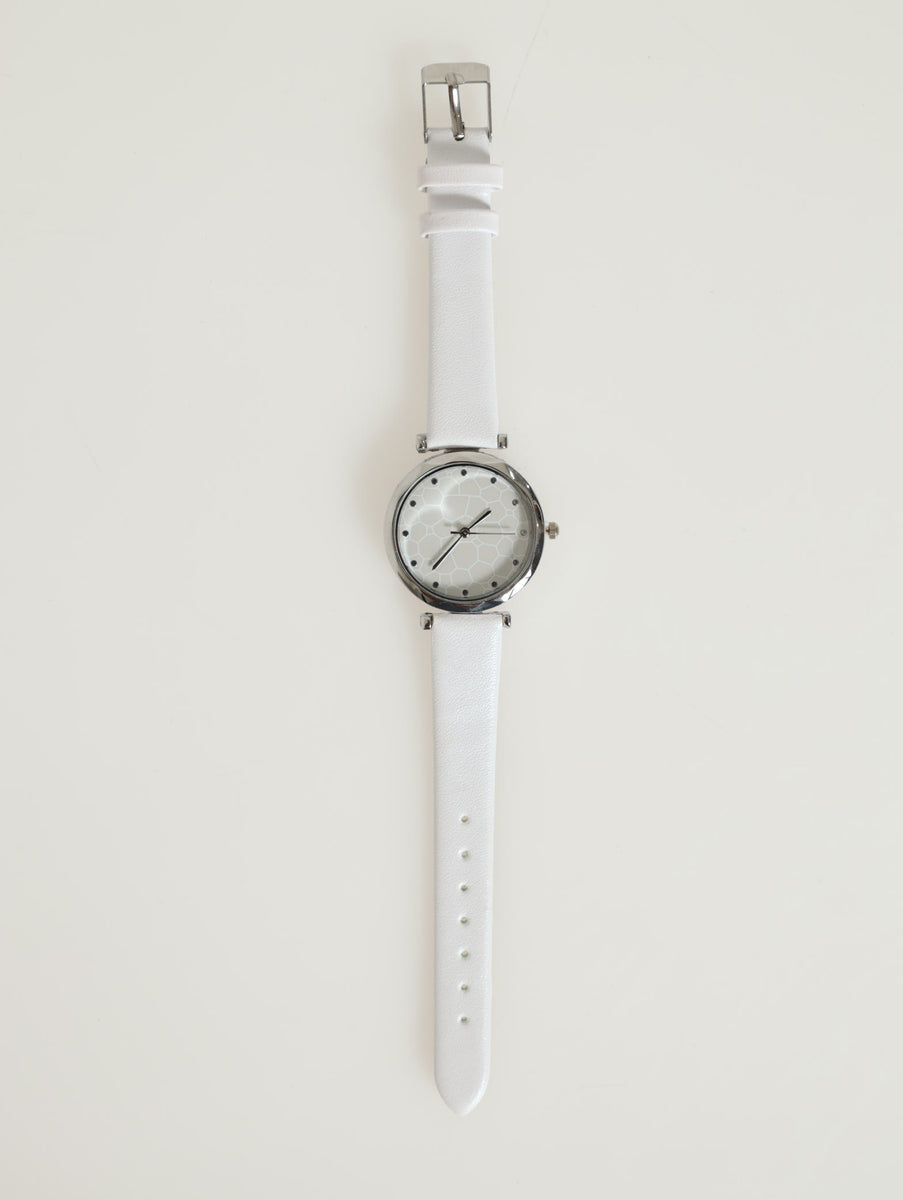 Plain Pu Strap Diamante Dial Watch – LEGiT