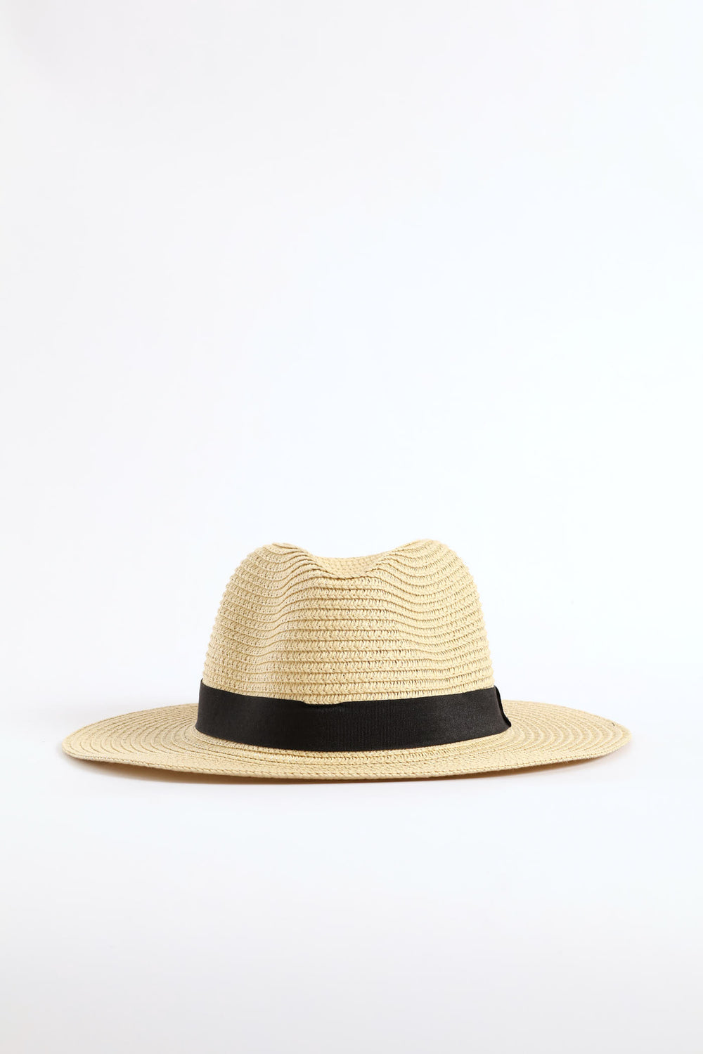 Embroidered Logo Straw Fedora Hat - Natural – LEGiT