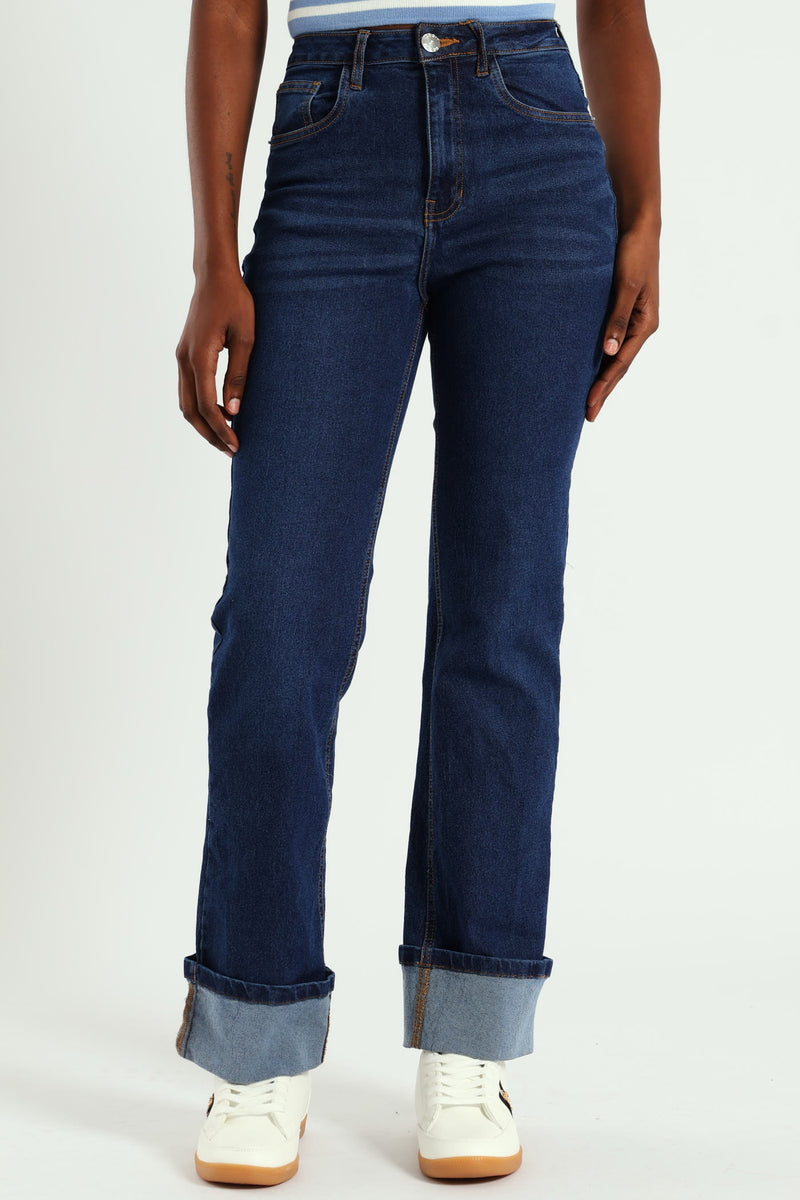 Basic Wide Leg Jean - Dark Wash – LEGiT