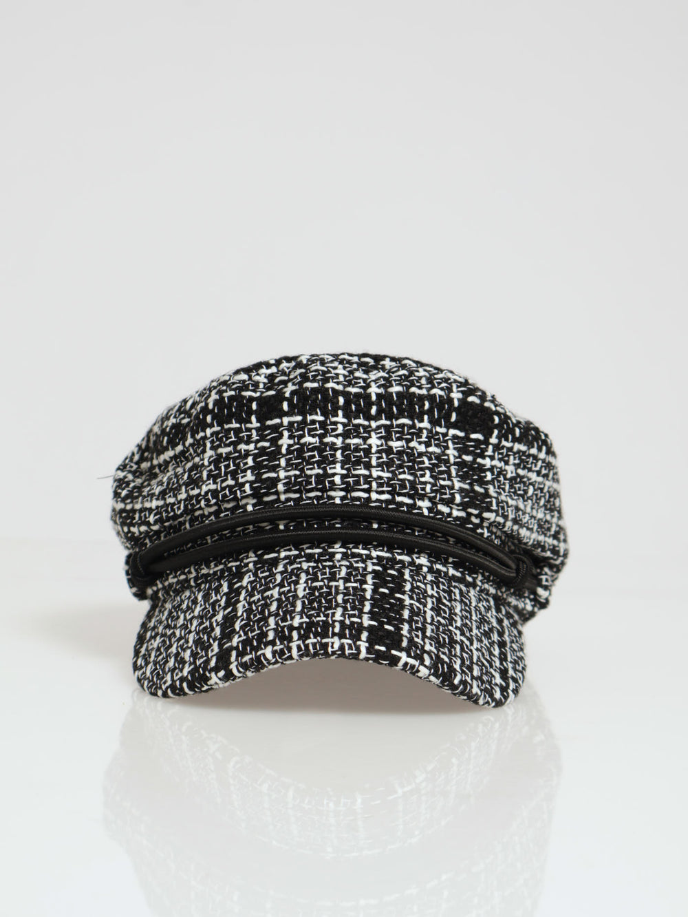 Tweed Poor Boy Hat - Black/White – LEGiT