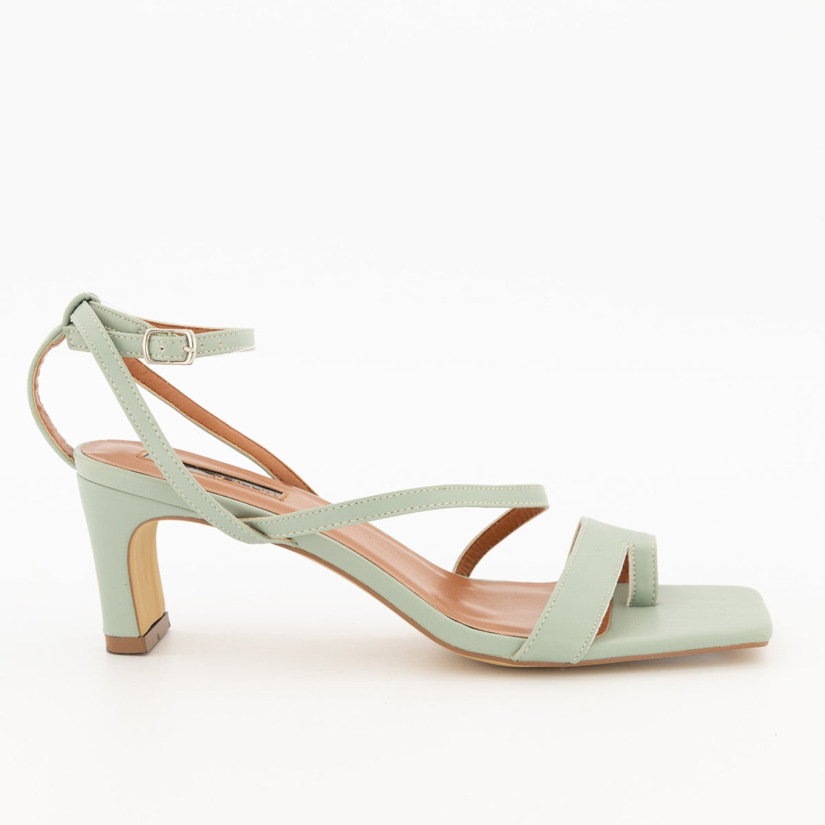 Thong with Vamp & Ankle Strap Flat Block Heel Sandal – LEGiT