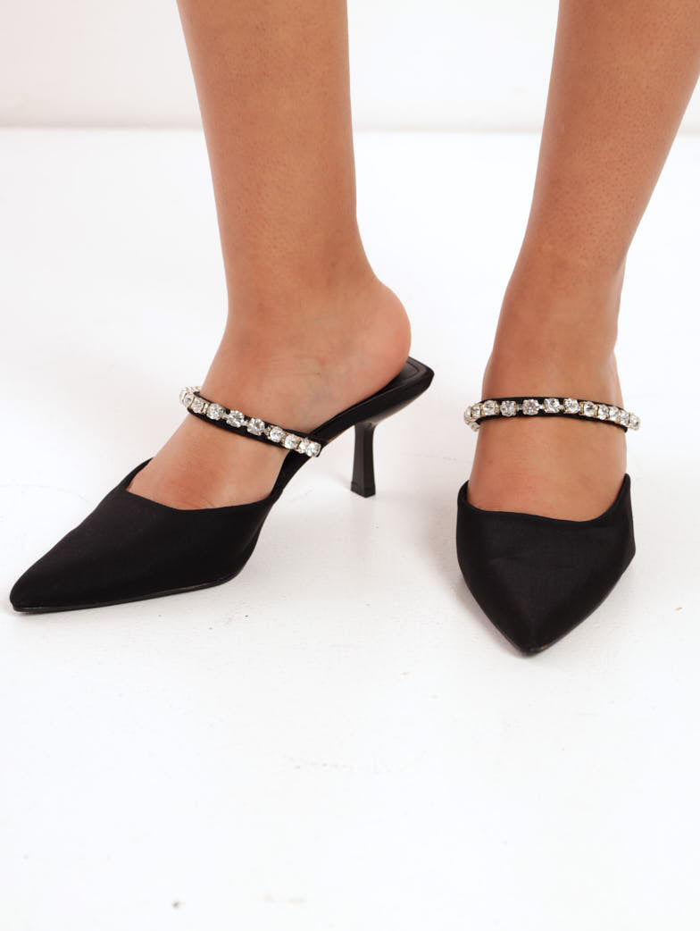 Low Shaped Stiletto Court Push-In Heel - Black – LEGiT