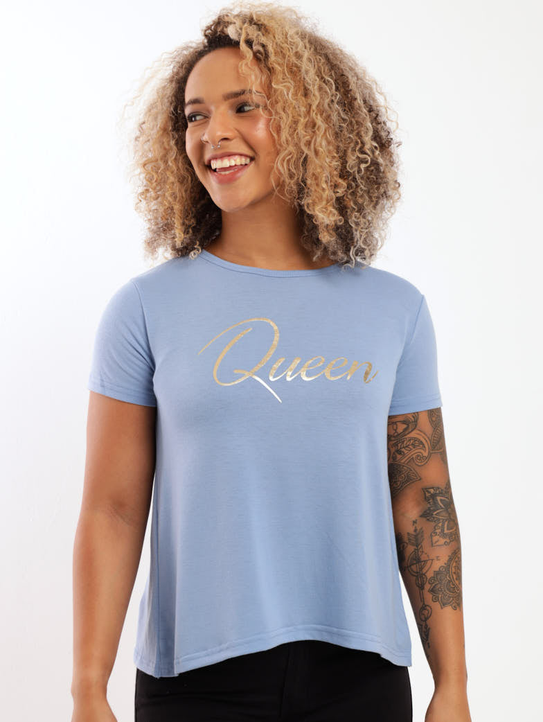 Open Back Tee - Blue – LEGiT