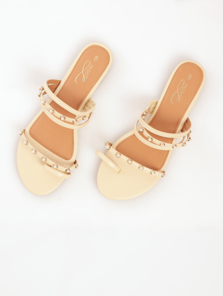 Dainty Multi Strap Toe-Post Sandal - Sand – LEGiT