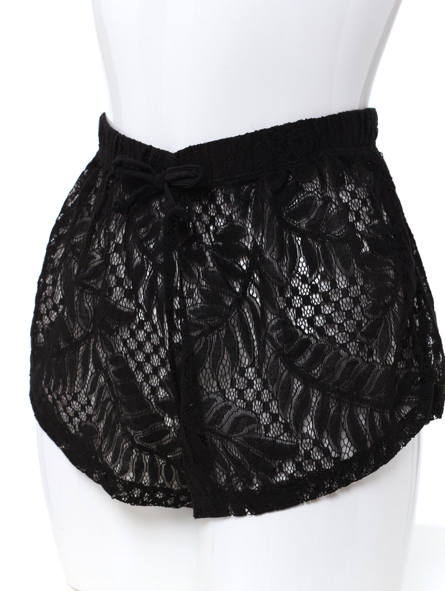 Lace Beach Short - Black – LEGiT