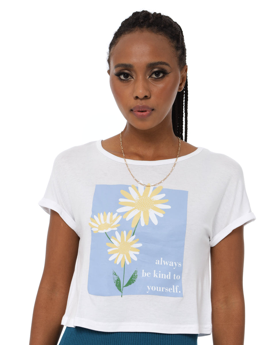 Hip Grazer Daisy Top - White – LEGiT