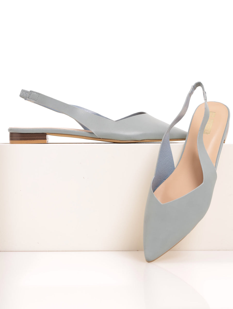 Slingback Pointed Shoe - Periwinkle – LEGiT