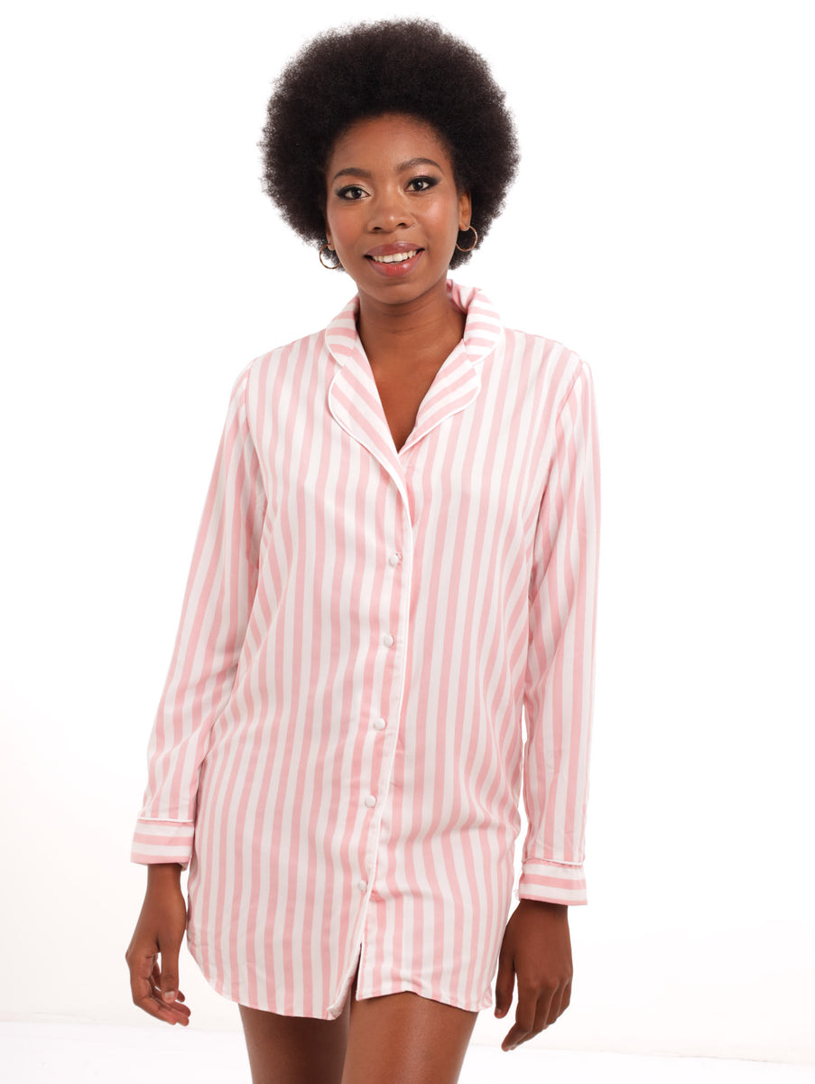 Stripe Sleepshirt - Pink – LEGiT