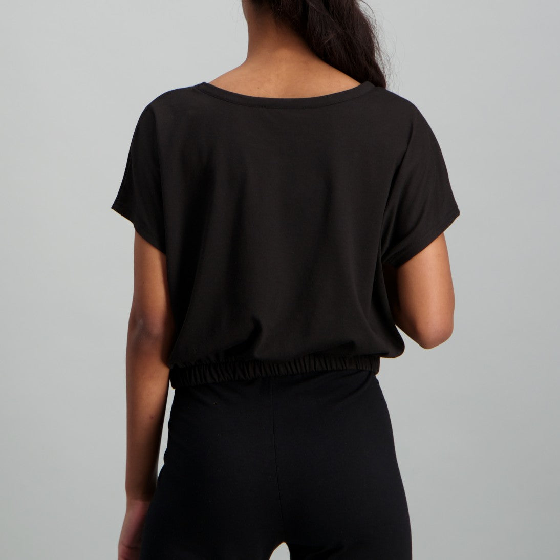 Elastic Print Top - Black/White – LEGiT